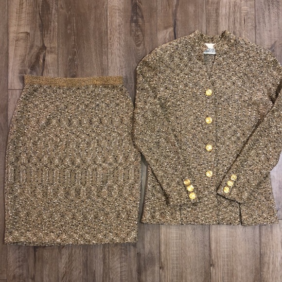 Steve Fabrikant | Skirts | Vintage Steve Fabrikant Blazer Skirt Set ...